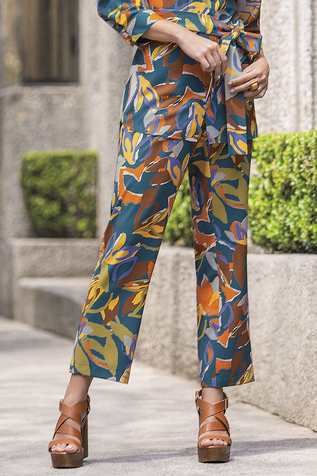 Pantalon Corte Recto Estampado – CHERRY Online
